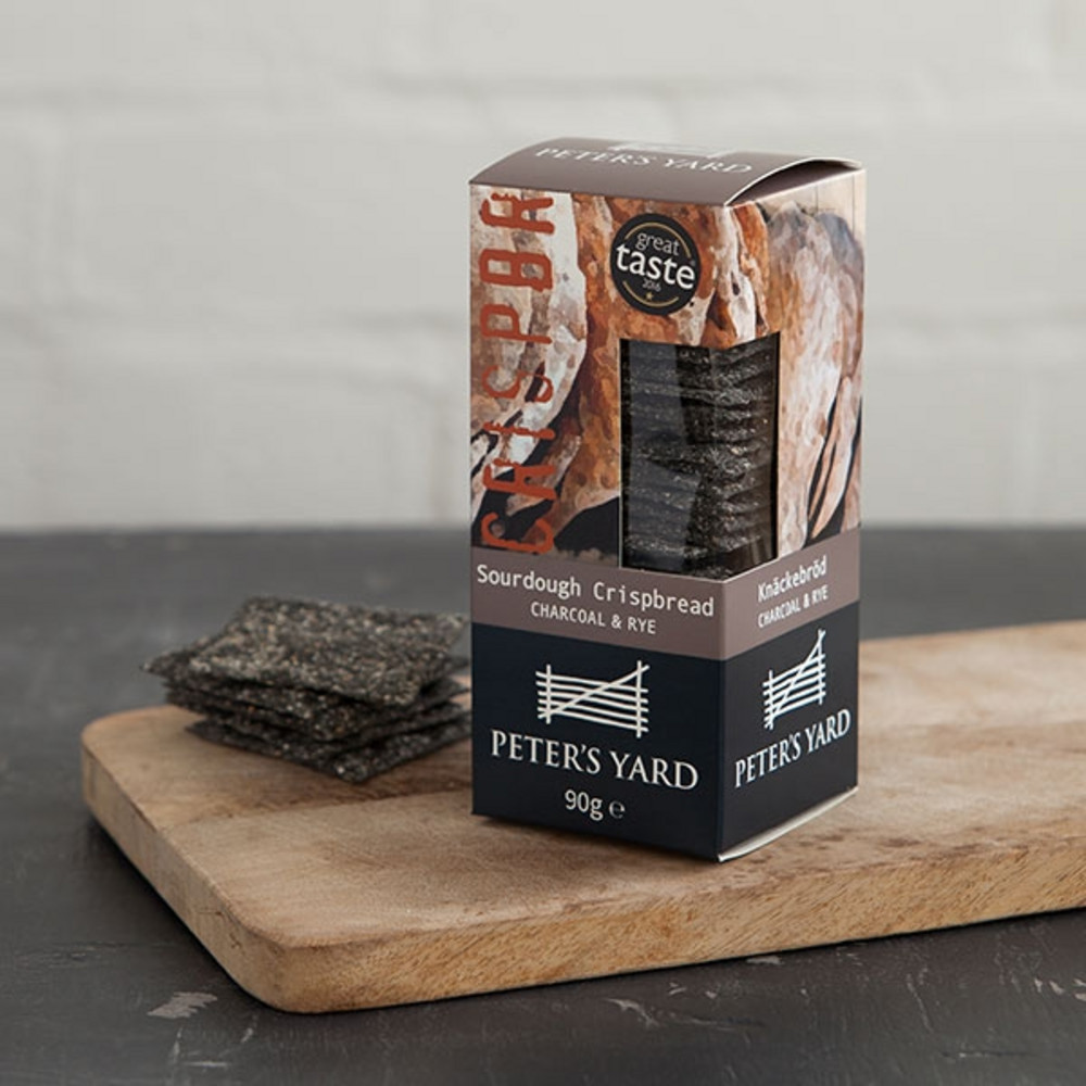 Peter's Yard Rye & Charcoal Sourdough Crackers 90g | Order Online ...
